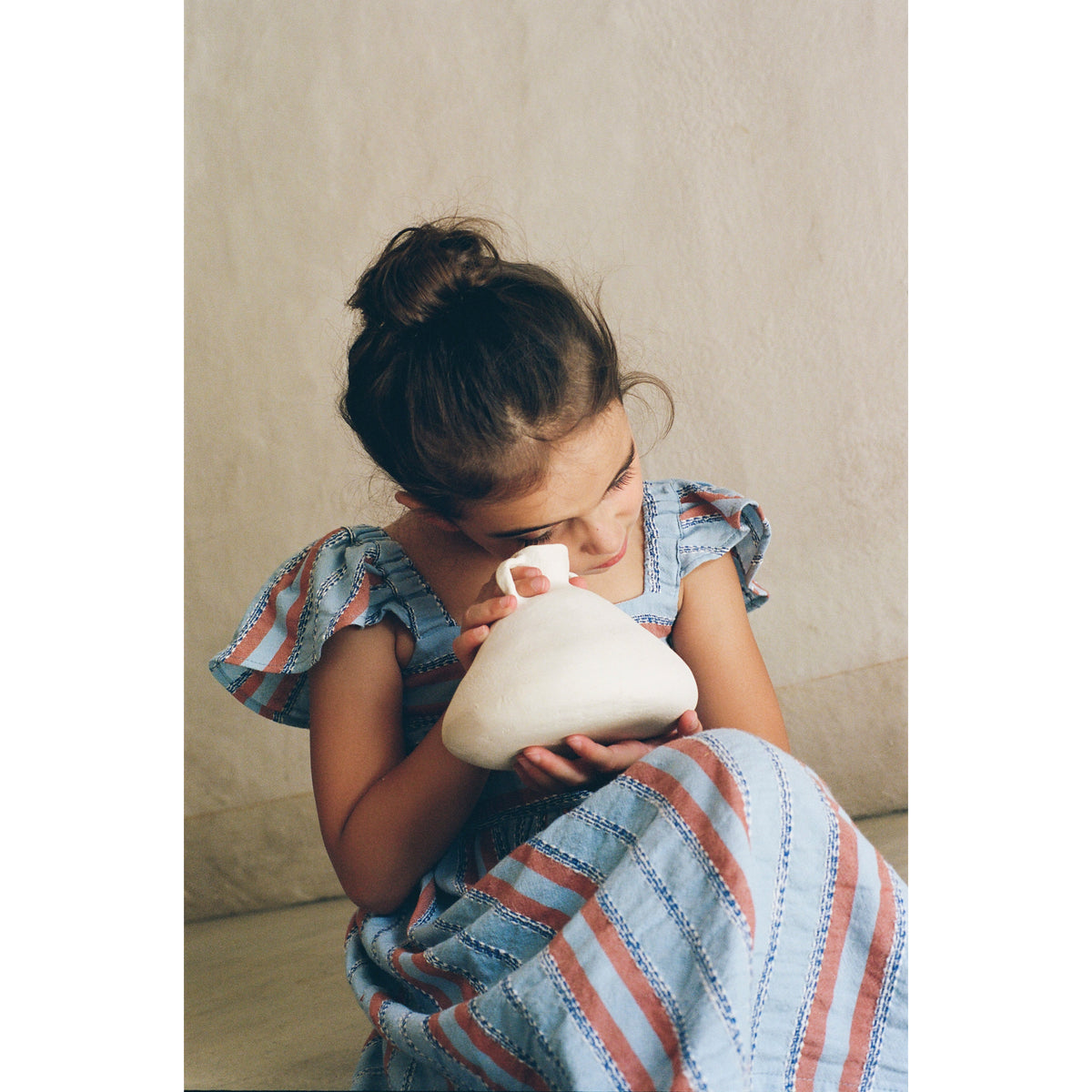 Striped Denim Dress | Unique – Little Pinwheels