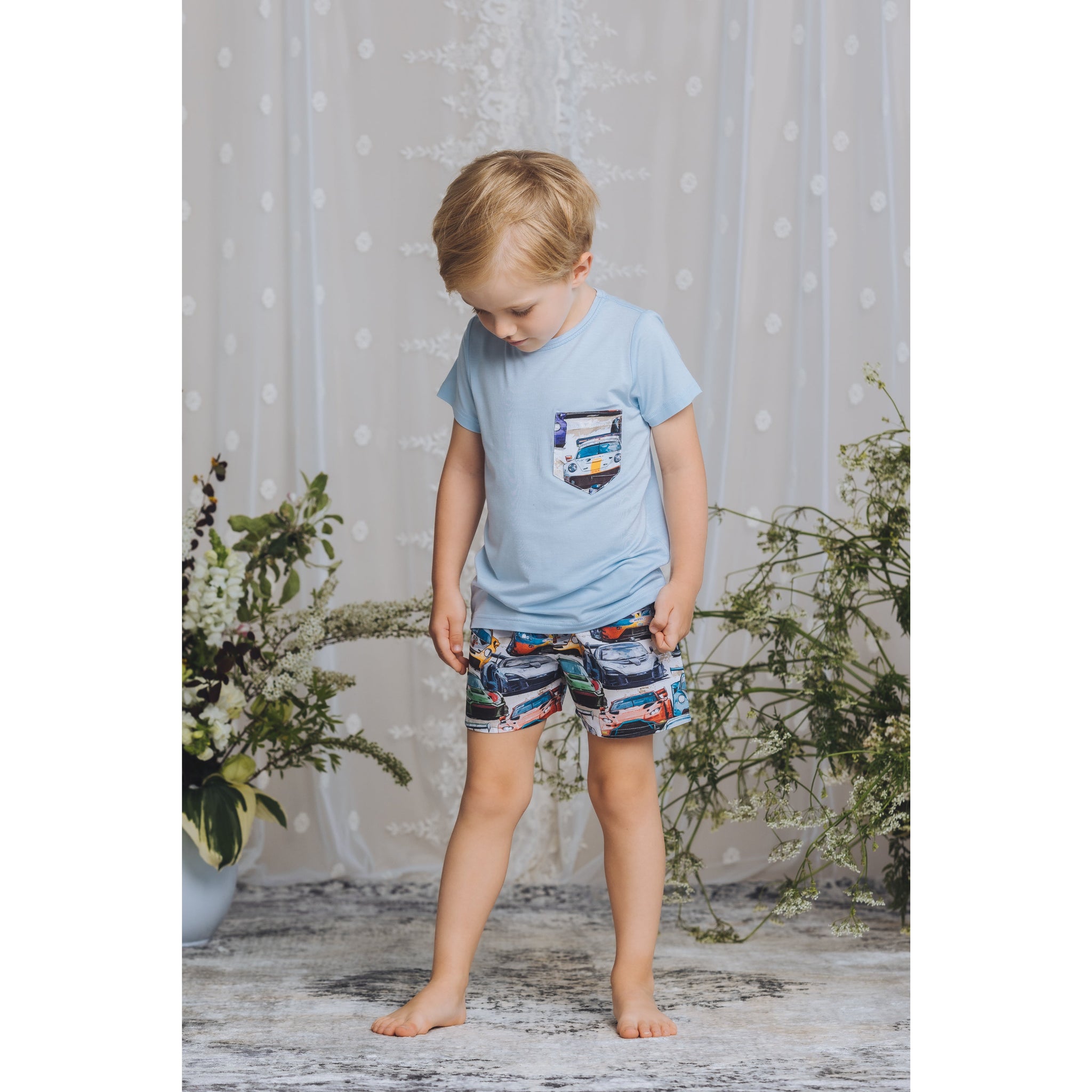 Leon Boys Pyjama | Cars Print – Little Pinwheels