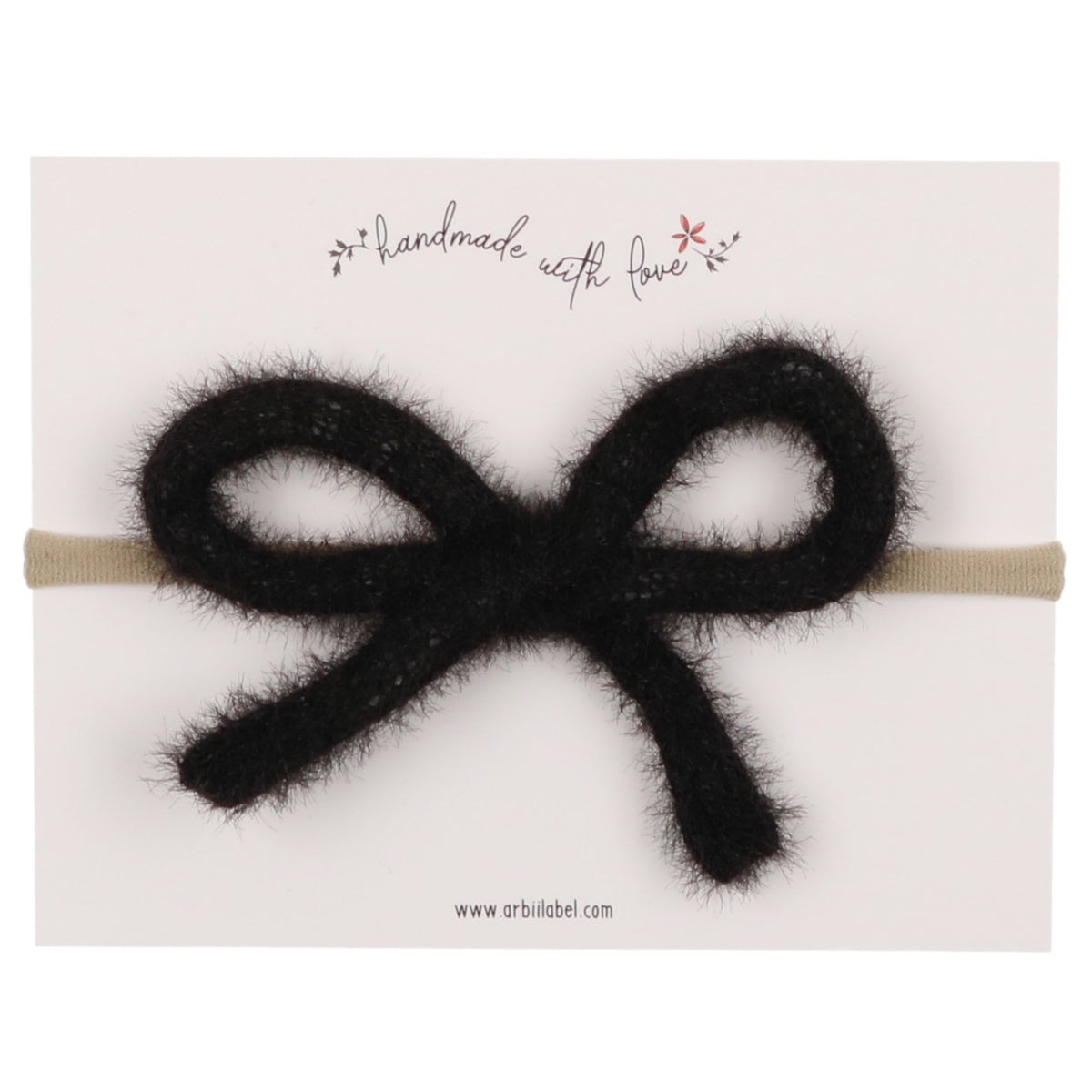 Angora Fur Baby Band | Black – Little Pinwheels