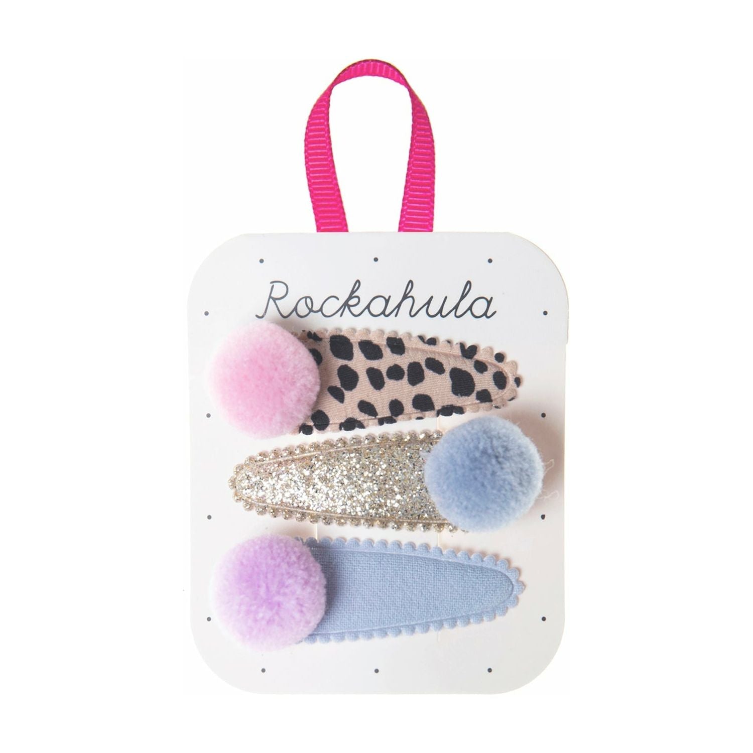 Luna Leopard Pom Pom Clips – Little Pinwheels