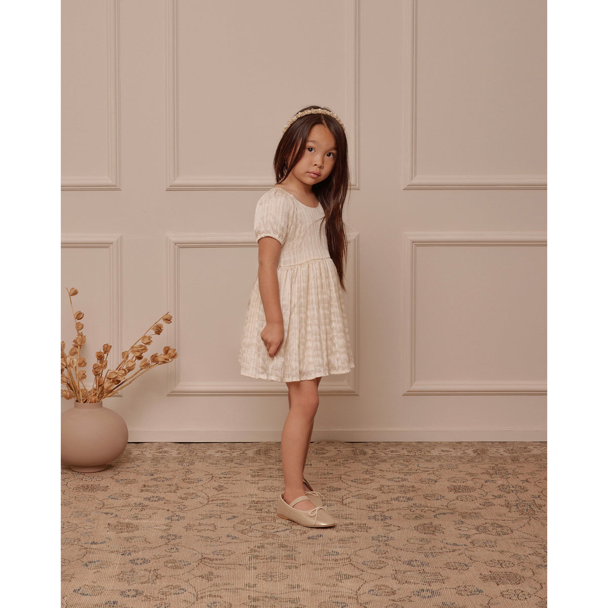 Luisa Dress | Ivory – Little Pinwheels
