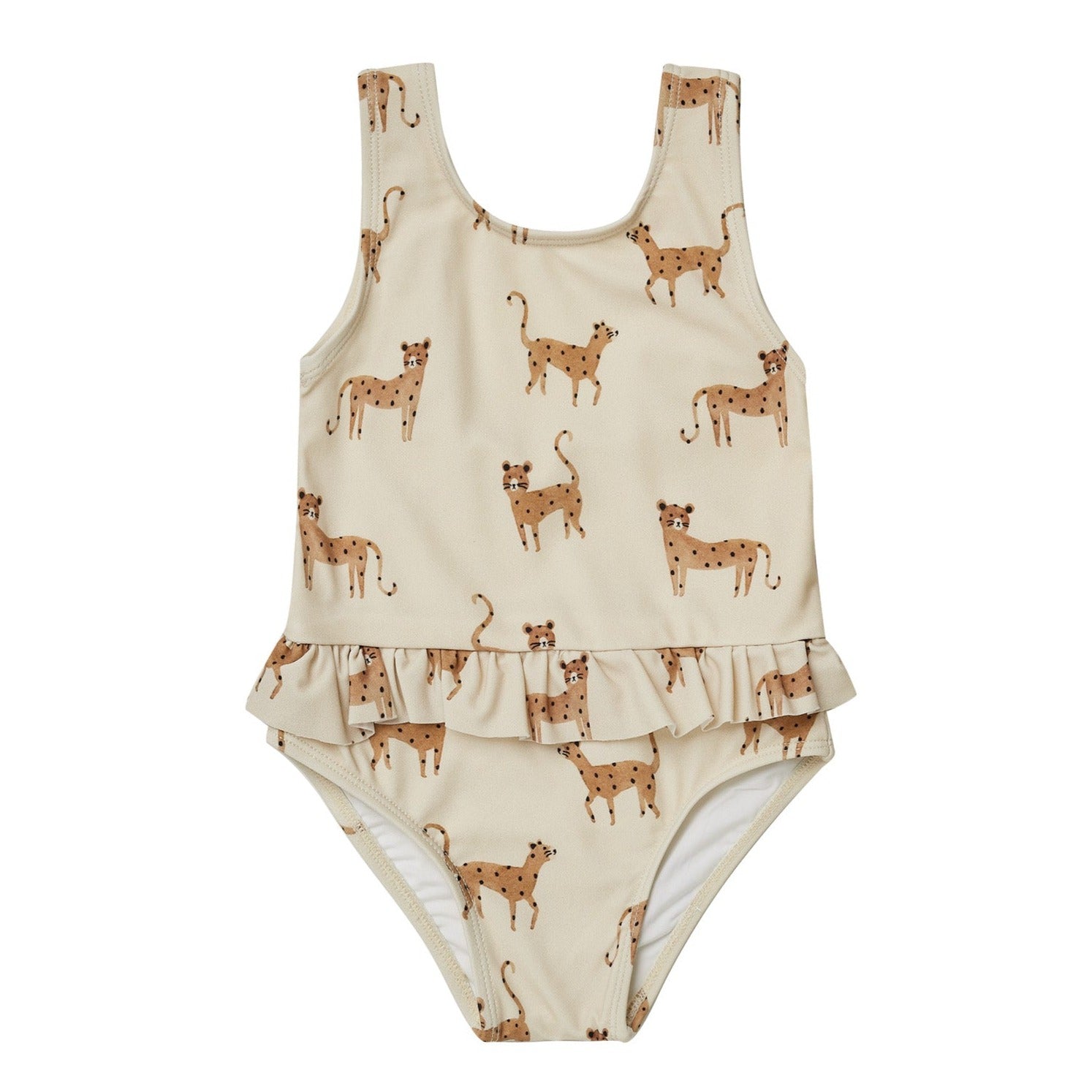 Skirted One Piece | Leopard – Little Pinwheels