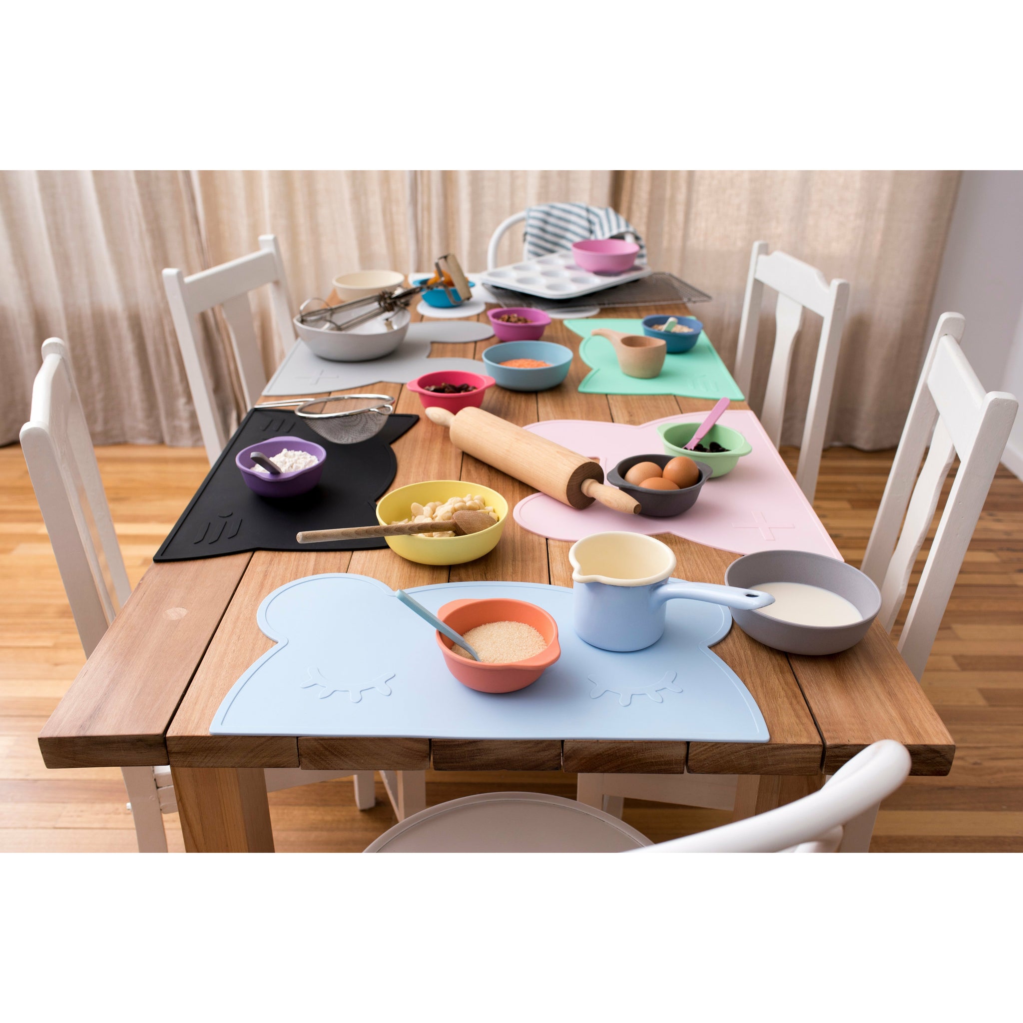 Bear Placie | Powder Blue – Little Pinwheels