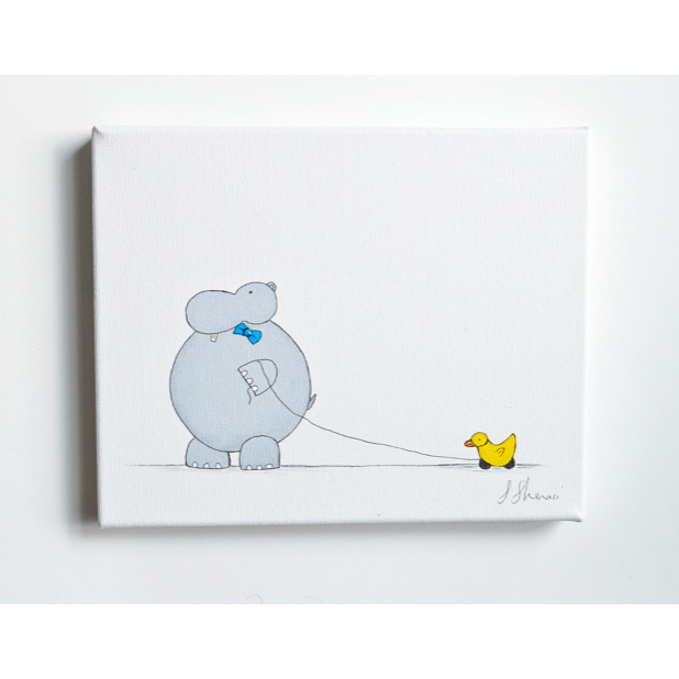 Henry The Hippo Artwork – Little Pinwheels