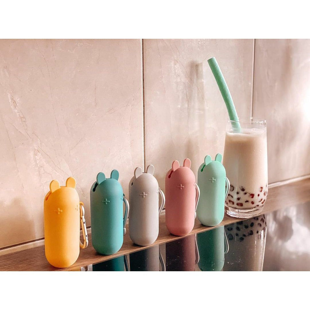 Keepie & Bubble Tea Straw Set | Blue Dusk – Little Pinwheels