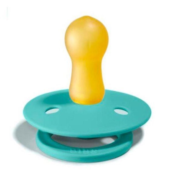 Natural Rubber Pacifier | Turquoise – Little Pinwheels