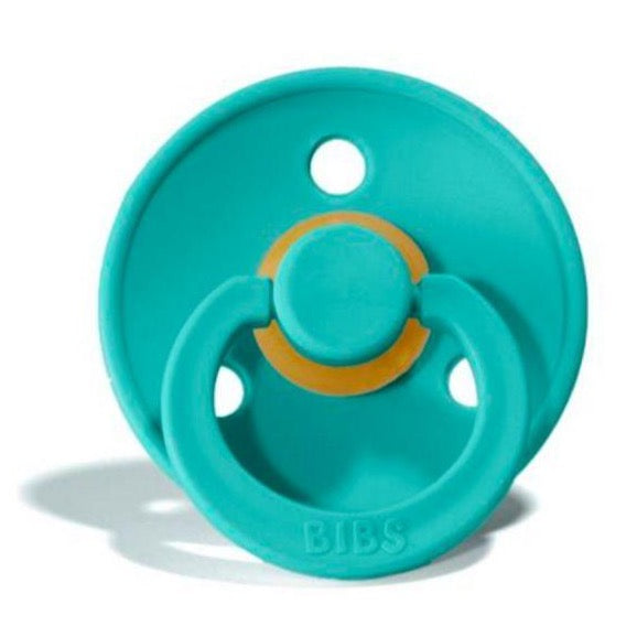 Natural Rubber Pacifier | Turquoise – Little Pinwheels